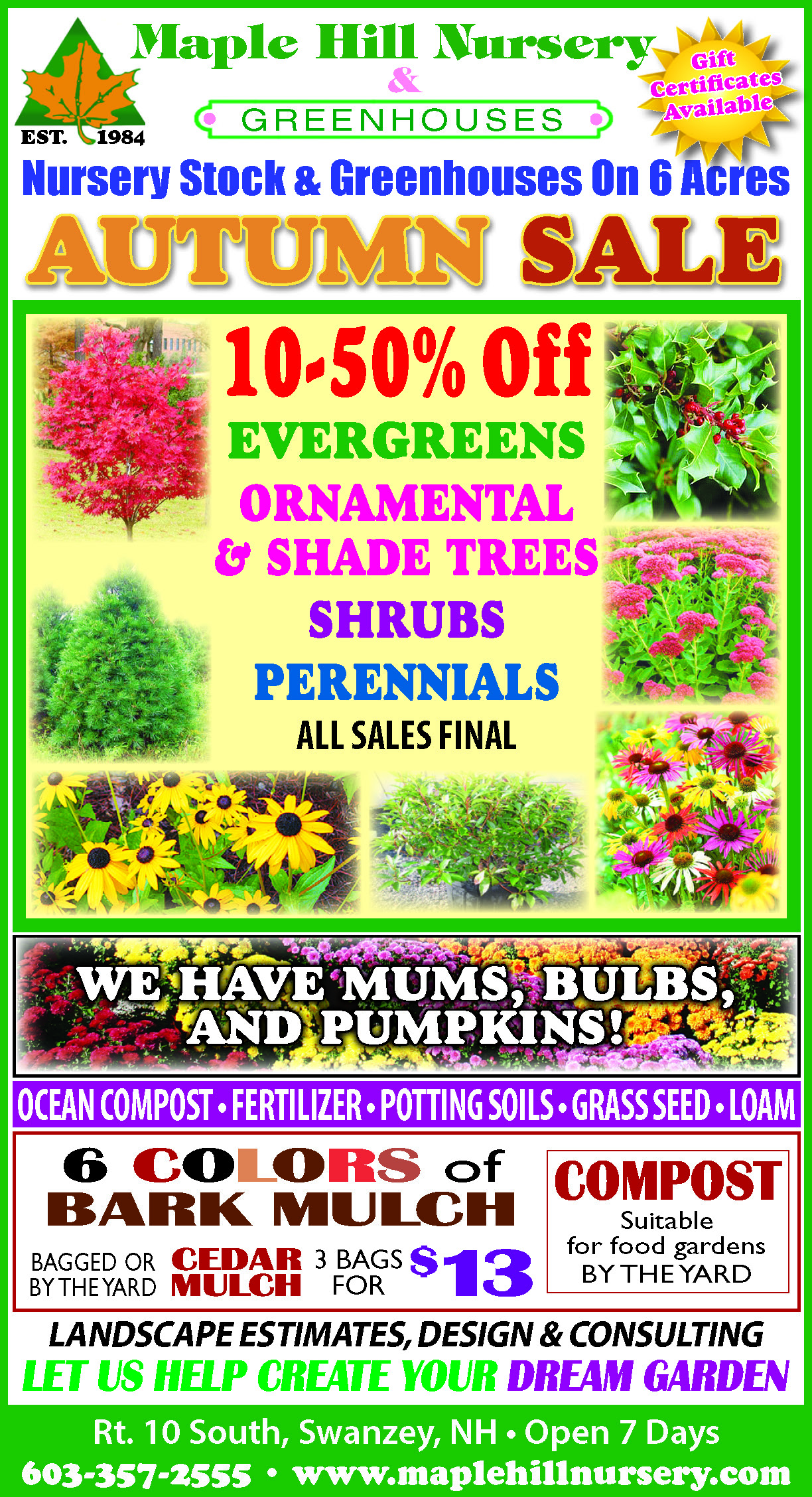 Current Specials | Maple Hill Nursery