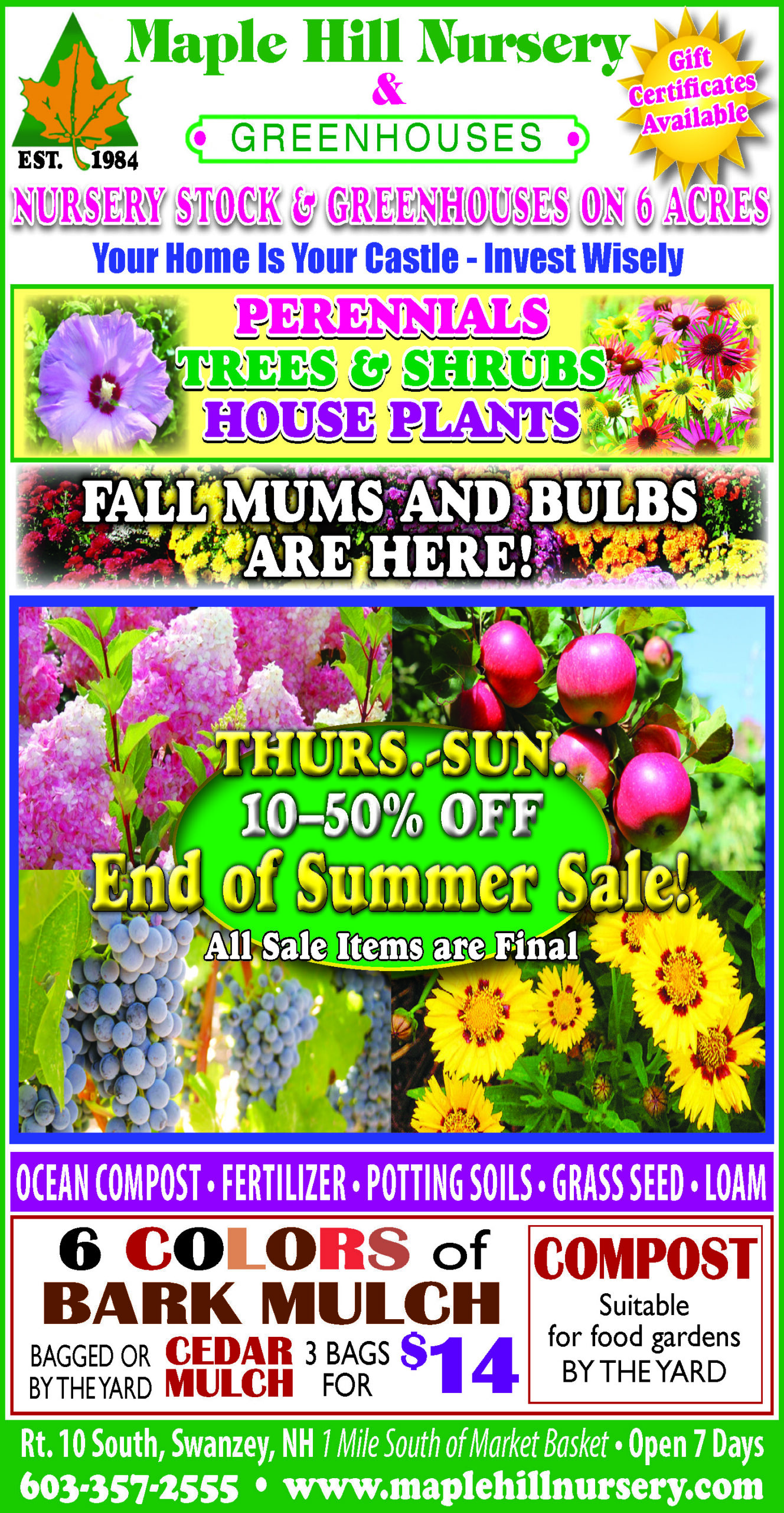 Current Specials | Maple Hill Nursery